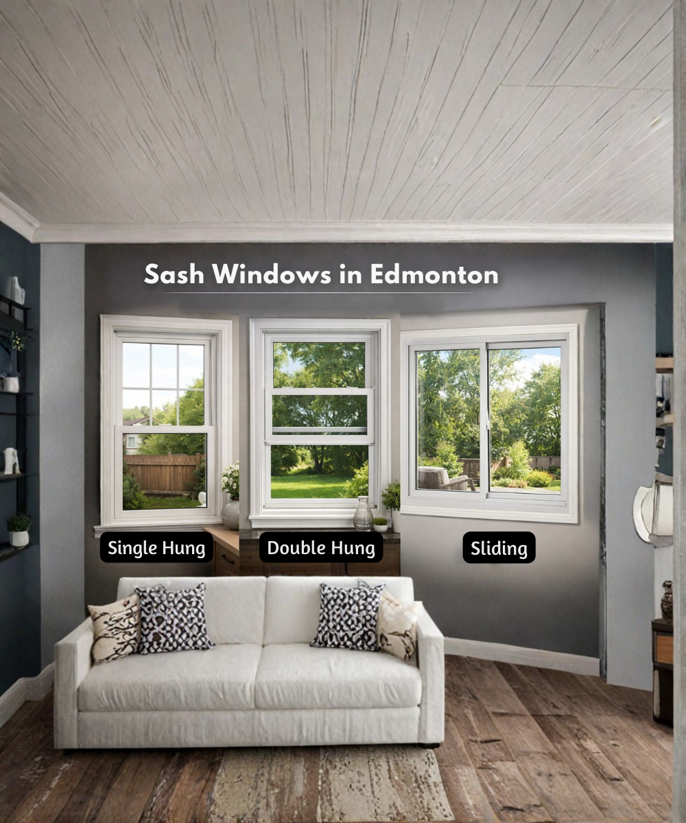 Sash Windows Edmonton | Single Hung vs Double Hung vs Sliding